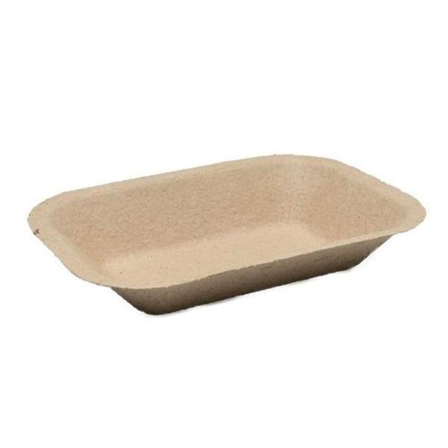 Eco Packaging Kraft Paper Number 200 Earth Pulp Tray| 6 X 8 Inch