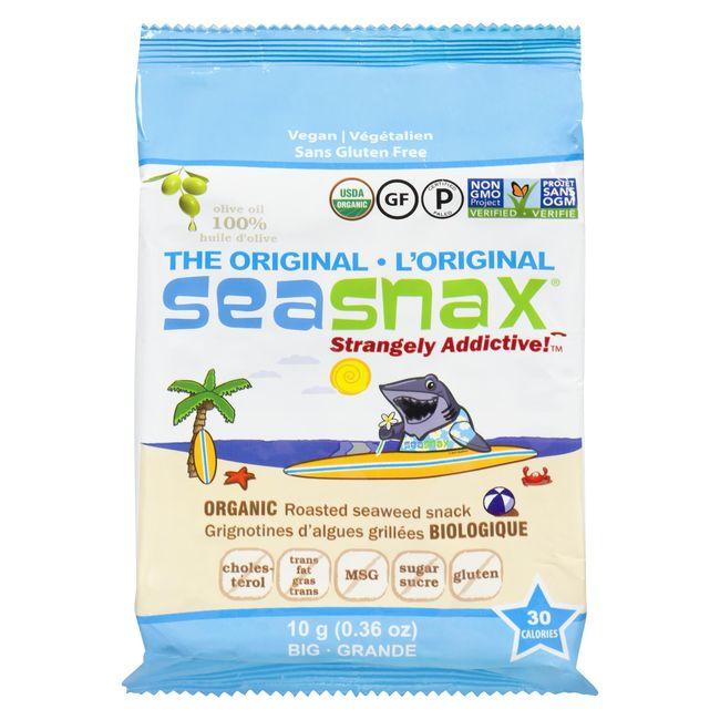 Seasnax Organic Original Grab And Go Seaweed Snack| 10 Gram